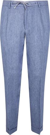 Barba Homme, Pantalons, Bleu, Taille: 2XL Roma Chino Pantalons