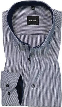 Venti Herren Hemd blau Baumwolle