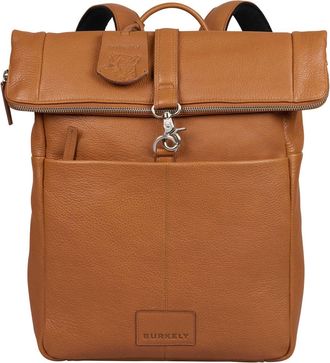 Burkely Soft Skylar Rolltop Backpack 14 Cozy Cognac
