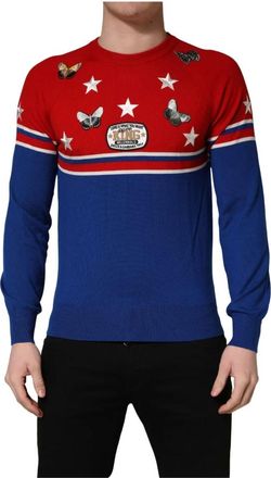 Dolce & Gabbana Homme, Pulls, Multicolore, Taille: M CrewNeck Pullover