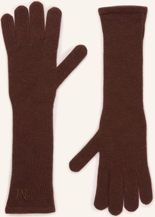 Max Mara Handschuhe Mmjock Aus Cashmere braun