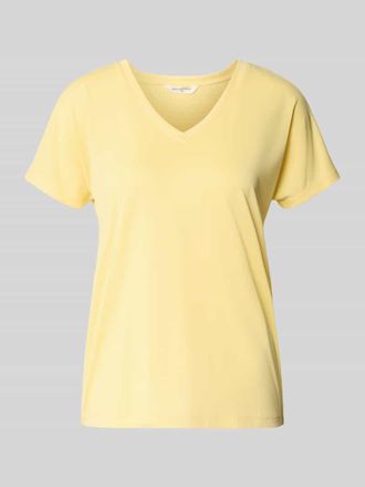 Moss Copenhagen T-Shirt mit V-Ausschnitt Modell Fenya