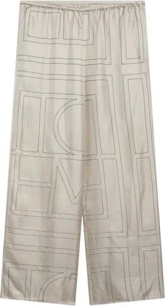 Toteme Femme, Pantalons, Blanc, Taille: 36 FR Wide Pantalons