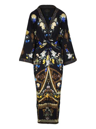 Camilla robe Ottoman Elegance - Noir