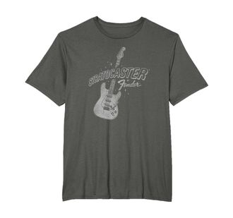 Fender Stratocaster Sparkling Guitar Vintage Poster T-Shirt