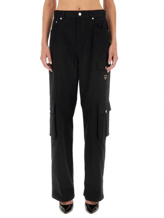 Moschino Cotton-Blend Cargo Pants - Black