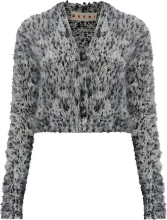 Marni cardigan à boutonnière - Gris