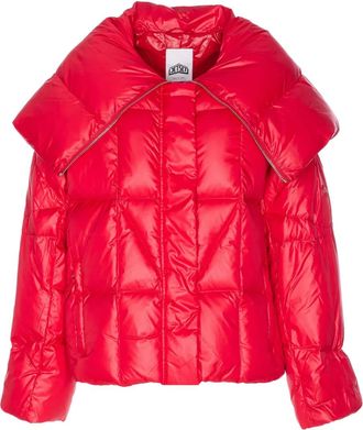 Jet Set doudoune Lella City à col oversize - Rouge