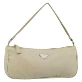 Prada Pre-owned Sac bandouli&egrave;re en nylon - Femme - Pre-owned - Beige - Taille: ONE Size