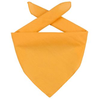 Cappellishop Hutshopping Bandana Tuch Bandanatuch Baumwolltuch Halstuch Bandanas Kopft&uuml;cher (One Size - senf)