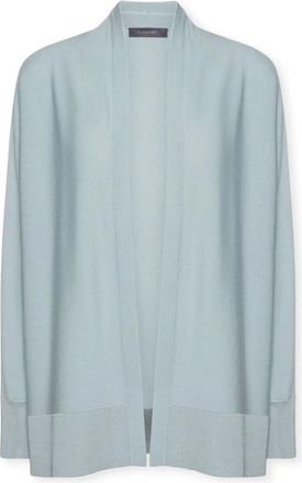 Elena Miro Femme, Pulls, Bleu, Taille: 42/44 FR Cardigan Ouvert en M&eacute;lange de Viscose