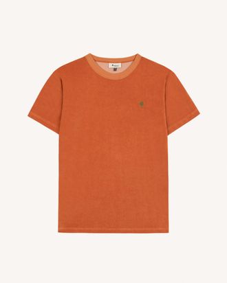 Faguo T-shirt velours brique - LUGNY