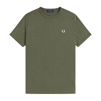 Fred Perry Ringer T-Shirt - - Tops - Herren - Gr&uuml;n - XL