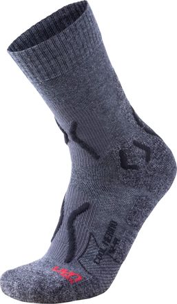 UYN COOL MERINO HERREN TREKKINGSOCKEN, Medium Grey Melange/Black, 39/41