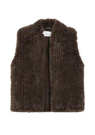 Comma Outdoorjacke Outdoor-Weste Fake-Fur-Weste