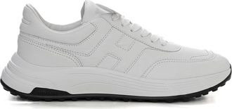 Hogan Homme, Chaussures, Blanc, Taille: 45 EU Baskets Hyperlight en cuir