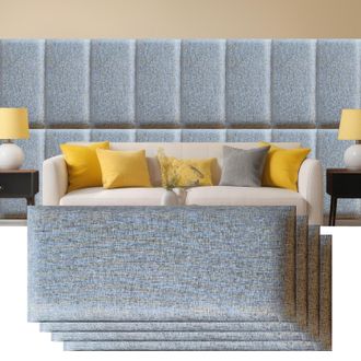 Generic Wandpaneele Abziehen und Aufkleben Selbstklebend 3D Antikollision Wandpaneele Paneele Tapete Kopfteilpaneele für Wohnzimmer Büro Schlafzimmer