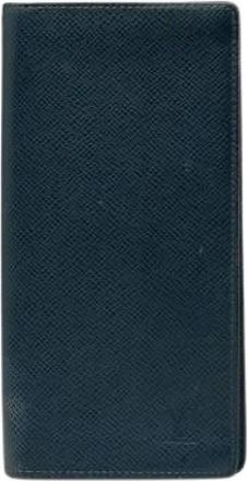 Louis Vuitton Portefeuille long Pre-owned Taiga (bi-pli) - Homme - Pre-owned - Bleu - Taille: ONE Size