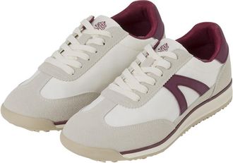 Springfield Damen Retro Contrast Sneaker aus Nylon, weiß, 40 EU