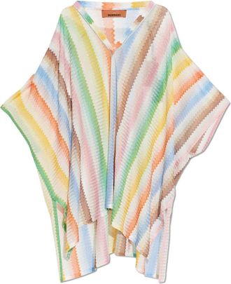Missoni Femme, Maillots de bain, Multicolore, Taille: 40 FR Poncho &agrave; motifs