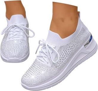 Generic Baskets pour femme - Chaussures de sport tendance - Semelle souple - Chaussures de marche respirantes - Chaussures dext&eacute;rieur l&eacute;g&egrave;res - Chaussures den