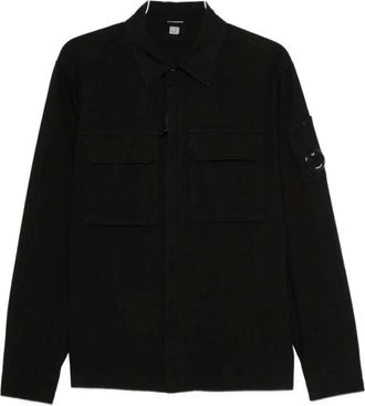 C.P. Company C.p. Company, Homme, Vestes, Noir, Taille: L Chemise veste &agrave; poche poitrine