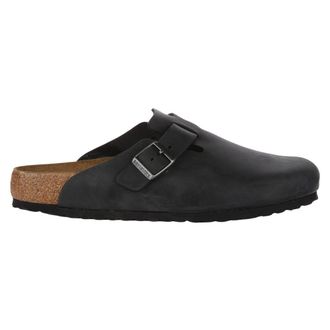 Birkenstock Homme, Chaussures, Noir, Taille: 40 EU Boston Cuir Huil&eacute; Sabots Coupe R&eacute;guli&egrave;re