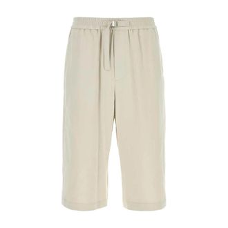 Ami Belted Cropped Hosen - - Trousers - Herren - Wei&szlig; - L