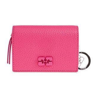 Ganni Femme, Accessoires, Rose, Taille: ONE Size Wallet With Logo