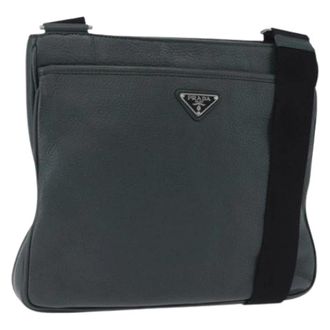 Prada Pre-owned Leder Vintage Umh&auml;ngetasche - - Pre-owned - Damen - Gr&uuml;n - ONE SIZE