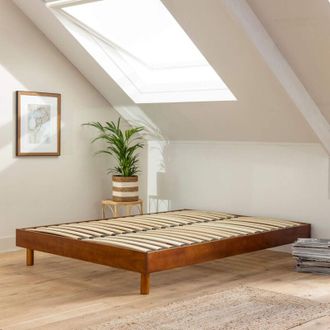 TERRE DE NUIT Sommier kit en bois massif noisette 140x190