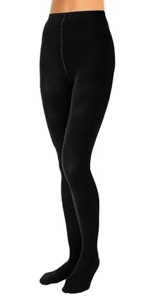Glamory Collants en cachemire Noir 2XL