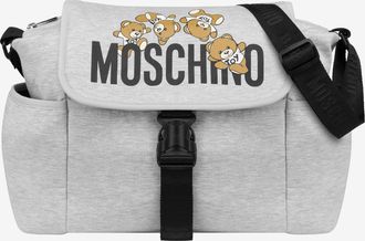 Moschino Sac à langer avec tapis à langer Teddy Logo - Gris