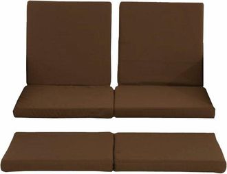 Clp 3er Kissenbez&uuml;ge Set Sofa Ancona terrabraun