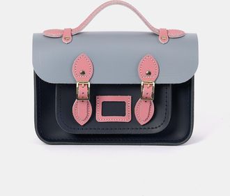 The Cambridge Satchel Company The Mini - Navy, French Grey & Rambling Rose
