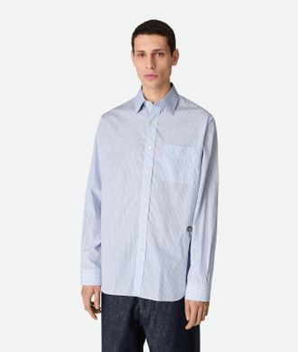 Bottega Veneta Chemise En Popeline De Coton À Rayures - Bottega Veneta