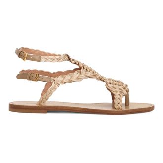 Alberta Ferretti Femme, Chaussures, Beige, Taille: 37 1/2 EU Tongs tress&eacute;es