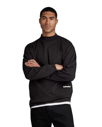 G-Star G-Star Homme T-Shirt Mock Neck Loose, Noir (dk black D23879-C812-6484), S