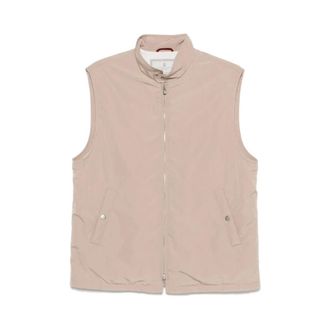 Brunello Cucinelli Blush Beige &Auml;rmellose Gilet - - Jackets - Herren - Beige - 2XL
