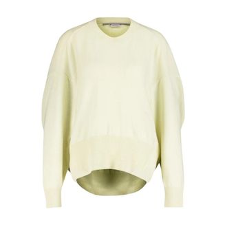 Stella McCartney Hellgelber Cashmere-Mix Pullover - - Knitwear - Damen - Gelb - L