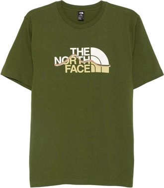 The North Face Homme, Sport, Vert, Taille: XL Mountain Line Regular Short Sleeve Tee