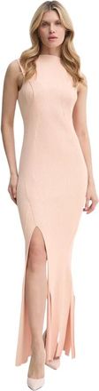 Victoria Beckham &Auml;rmelloses Maxikleid mit Falten-Detail - - Dresses - Damen - Rosa - S