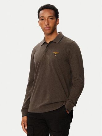 Aeronautica Aeronautica Militare Poloshirt 262PO1653UP00082 Braun Regular Fit