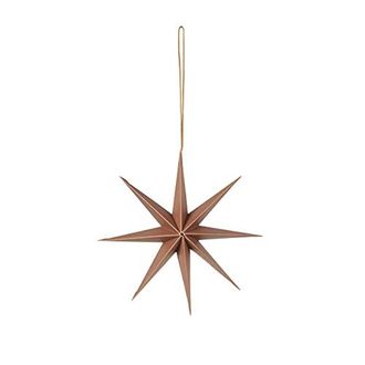 Broste Copenhagen Broste Copenhagen Weihnachtsschmuck Stern aus Papier in der Farbe Indian Tan, 15cm, 70080397