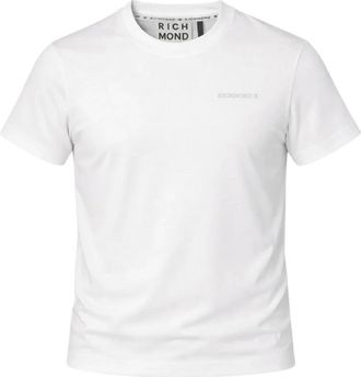 John Richmond Homme, Tops, Blanc, Taille: XL T-Shirt