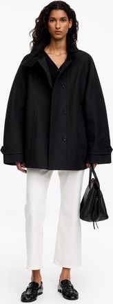 Arket Jacke Mit Cordkragen -Schwarz