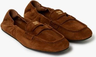 Miu Miu Mocassins en cuir suédé