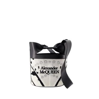 Alexander McQueen Wei&szlig;e Leder Bucket Crossbody Tasche - - Bags - Damen - Wei&szlig; - ONE SIZE