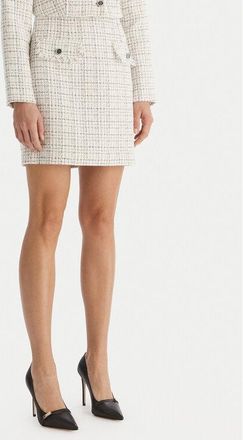 Guess Minirock W5YD15 WHDB2 Weiß Regular Fit