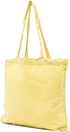 Bobo Choses Logo-Print Cotton Tote Bag - Yellow